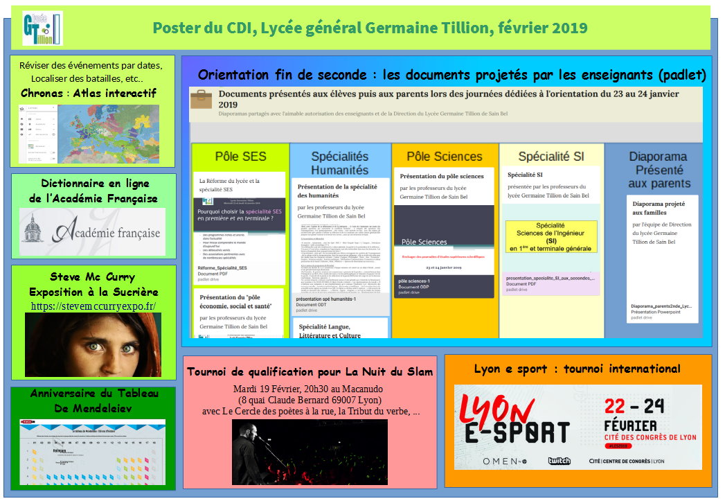Poster du CDI, Février 2019 : Présentation de la Réforme, documents ...